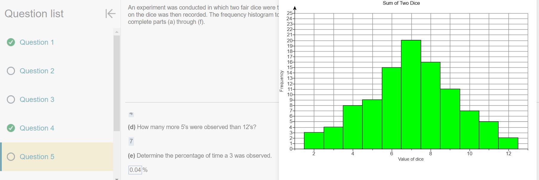 Solved What is the correct answer for e? An | Chegg.com