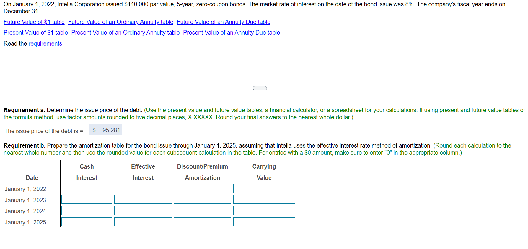 Solved December 31 Future Value Of An Ordinary Annuity