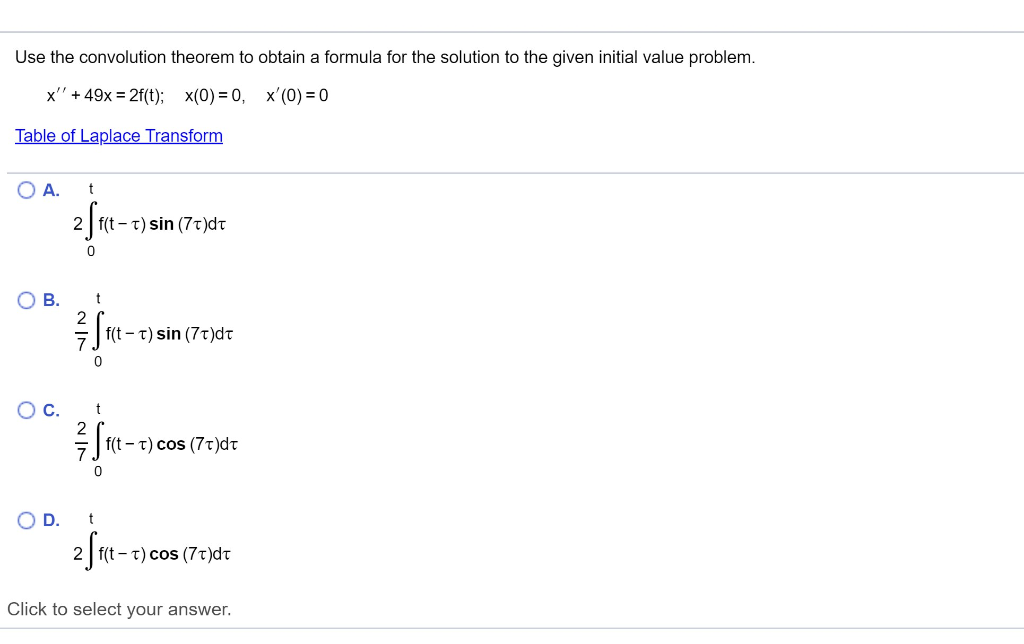 Solved Use the convolution theorem to obtain a formula for | Chegg.com