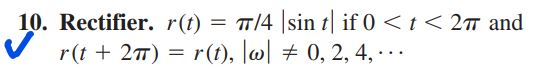 Solved Find a general solution of the ODE y" + w2y = r(t) | Chegg.com