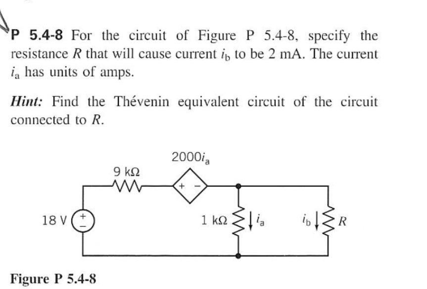 Solved P 5.4-8 ﻿For the circuit of Figure P 5.4-8, ﻿specify | Chegg.com