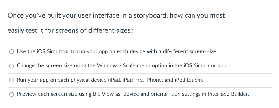 Solved Once you've built your user interface in a | Chegg.com