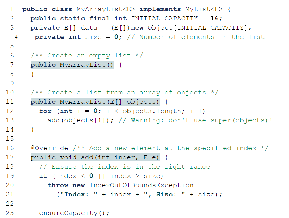 Solved // Move the elements to the right after the specified | Chegg.com