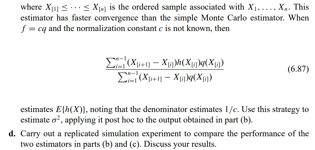 6.3. Consider finding o2 = E{X²} when X has the | Chegg.com