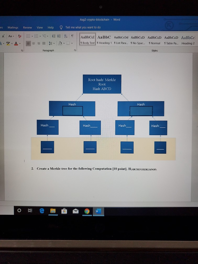 Solved Asg2-crypto-blockchain - Word inces Mailings Review | Chegg.com