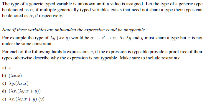 Solved The Type Of A Generic Typed Variable Is Unknown Until