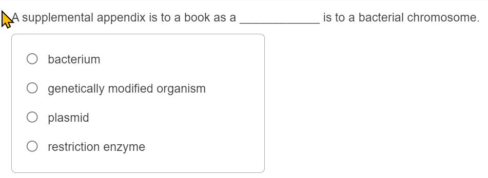 Solved A supplemental appendix is to a book as ais to a | Chegg.com
