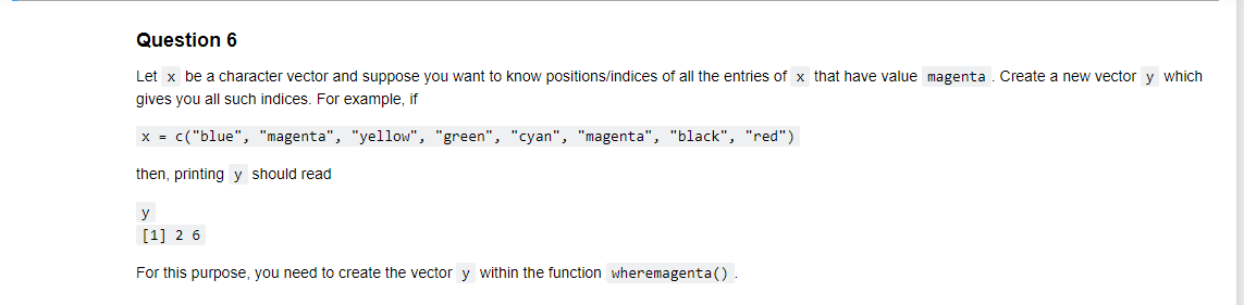 Solved Let x be a character vector and suppose you want to | Chegg.com