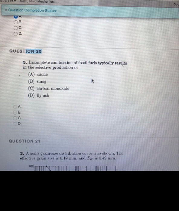 Solved Question Completion Status: QUESTION 25 1. A | Chegg.com