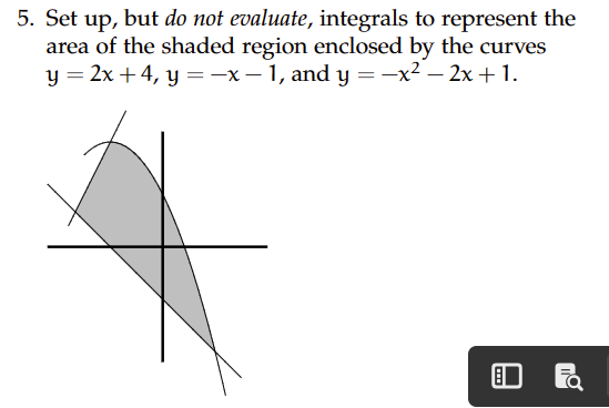 Solved Set up, ﻿but do not evaluate, integrals to represent | Chegg.com