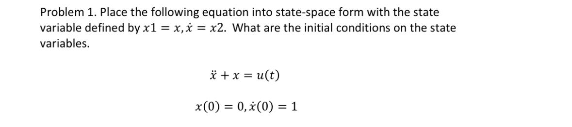 Solved Problem 1. Place the following equation into | Chegg.com