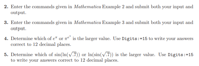 2. Enter the commands given in Mathematica Example 2 | Chegg.com