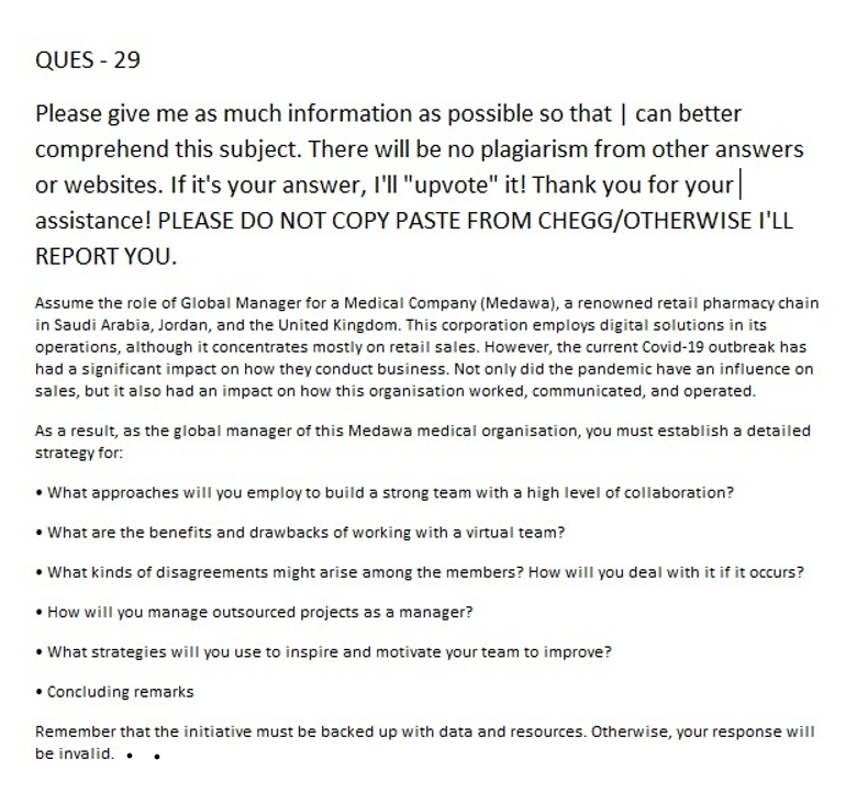 Solved QUES - 29 Please give me as much information as | Chegg.com