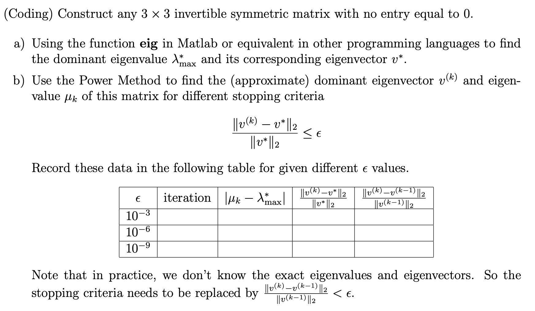 Solved (Coding) Construct any 3×3 invertible symmetric | Chegg.com