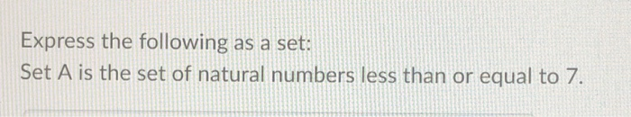 Solved Express the following as a set: Set A is the set of | Chegg.com