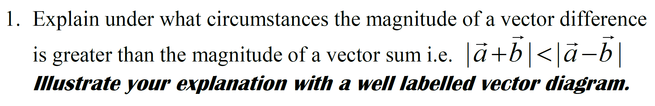 Solved Please include a well labelled VECTOR DIAGRAM, the | Chegg.com