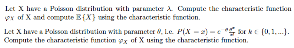 Solved Let X have a Poisson distribution with parameter 1. | Chegg.com