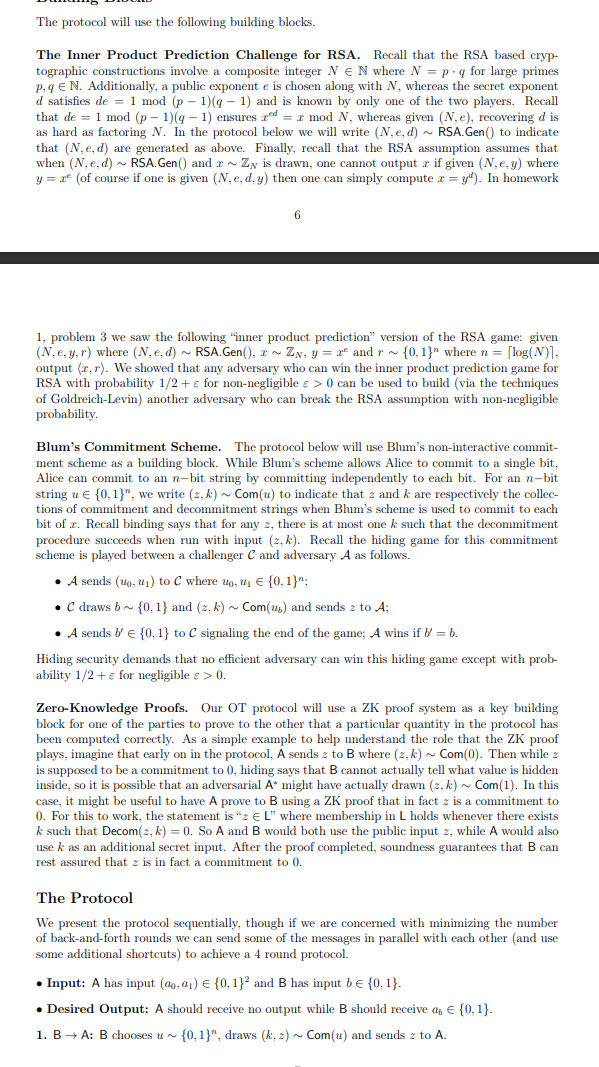 Solved The Inner Product Prediction Challenge for RSA. | Chegg.com