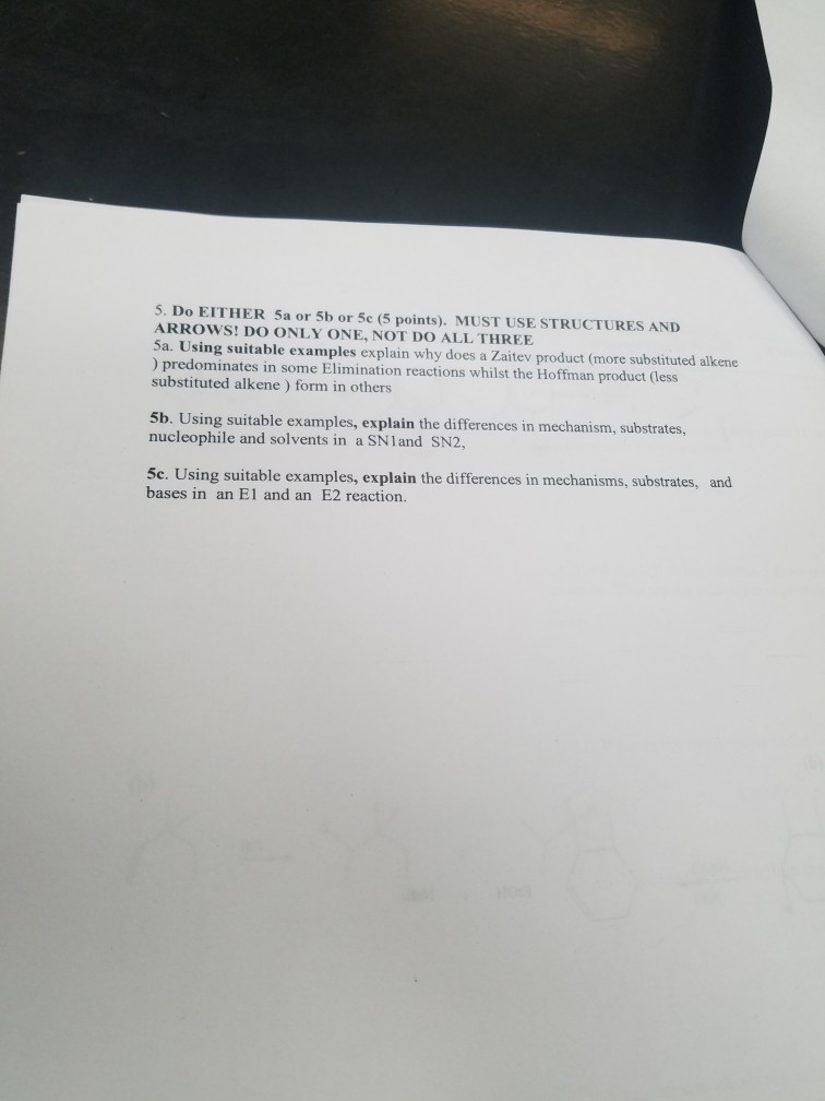 Solved 5. Do EITHER 5a or 5b or 5c (5 points). MUST USE | Chegg.com
