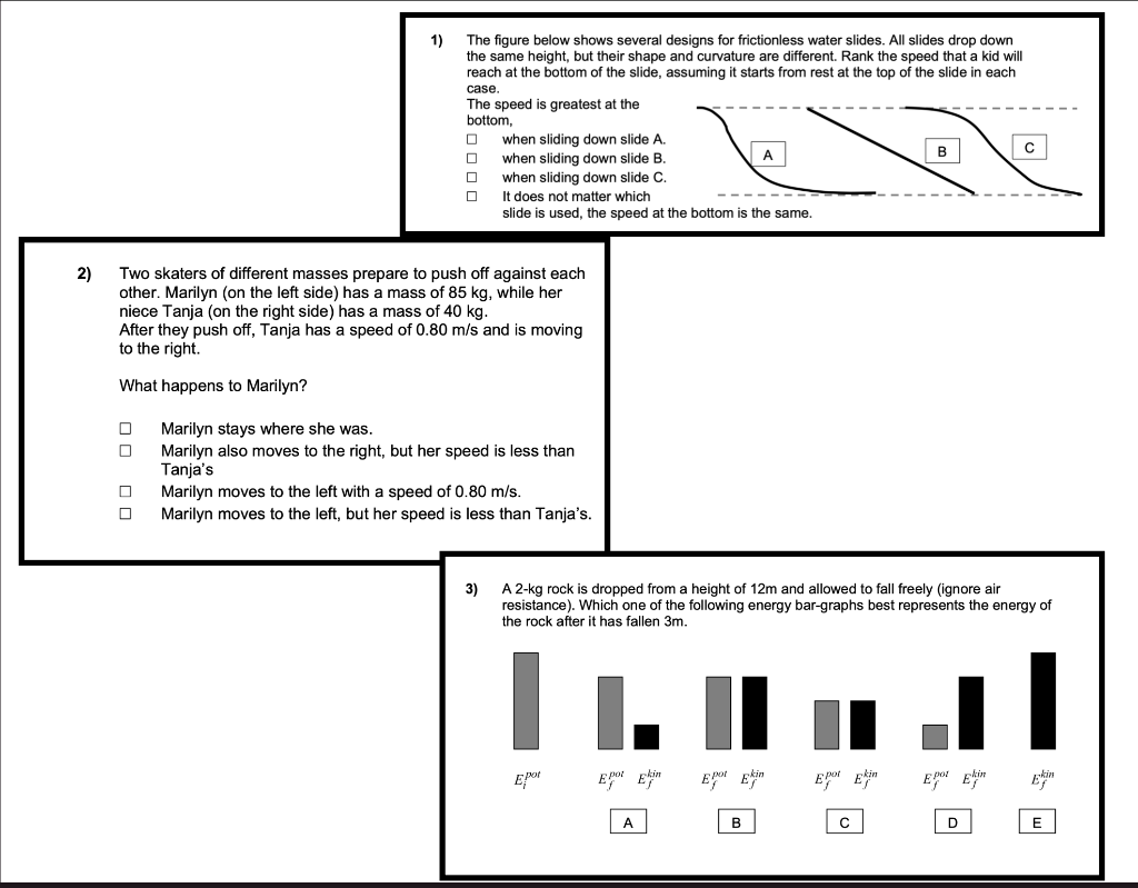 Solved 1) The figure below shows several designs for | Chegg.com
