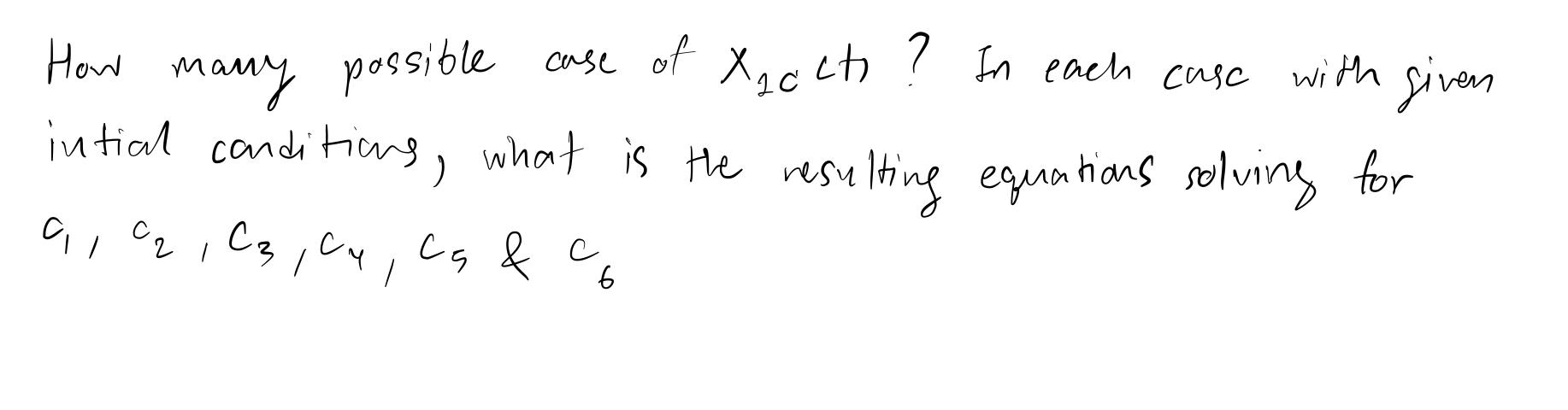 How many possible case of Xc ch? Xoch? In each case | Chegg.com
