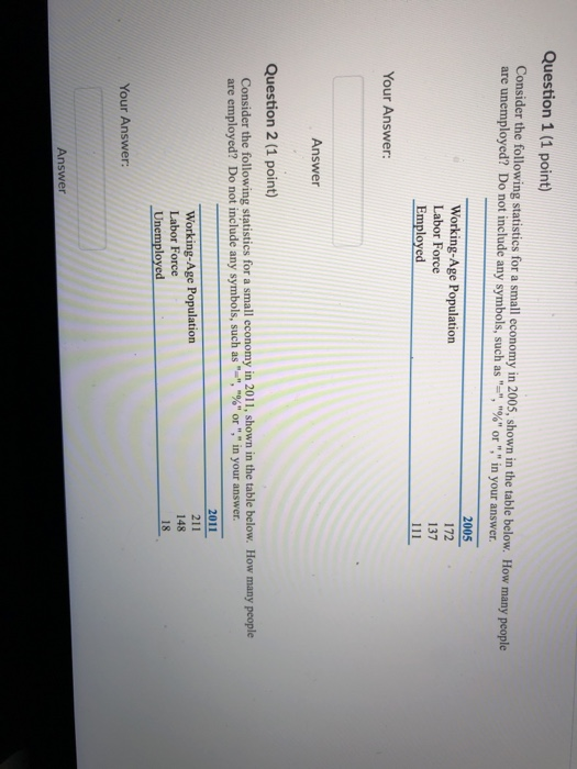 Solved Question 1 (1 point) Consider the following | Chegg.com