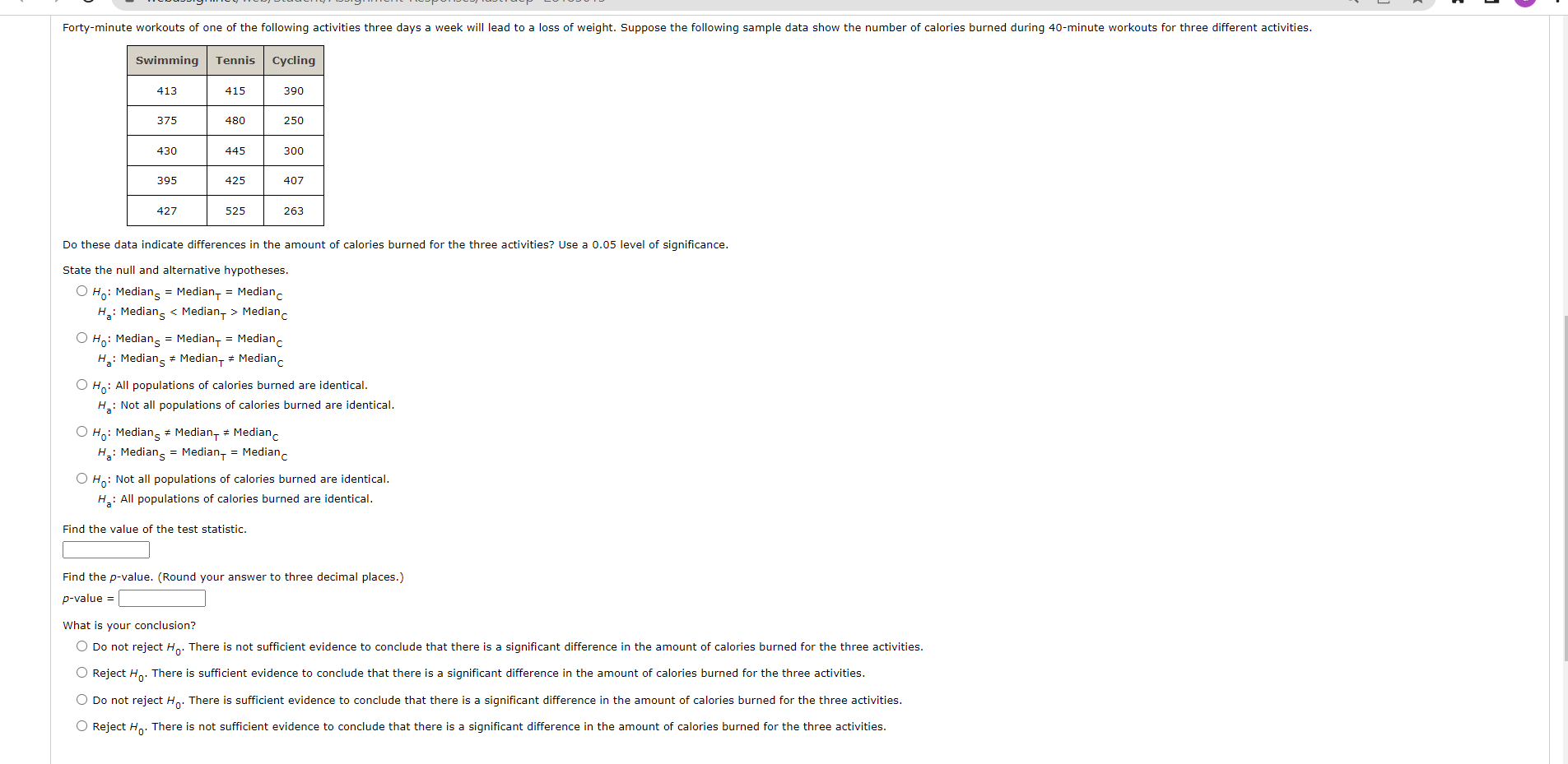 Solved Forty-minute workouts of one of the following | Chegg.com