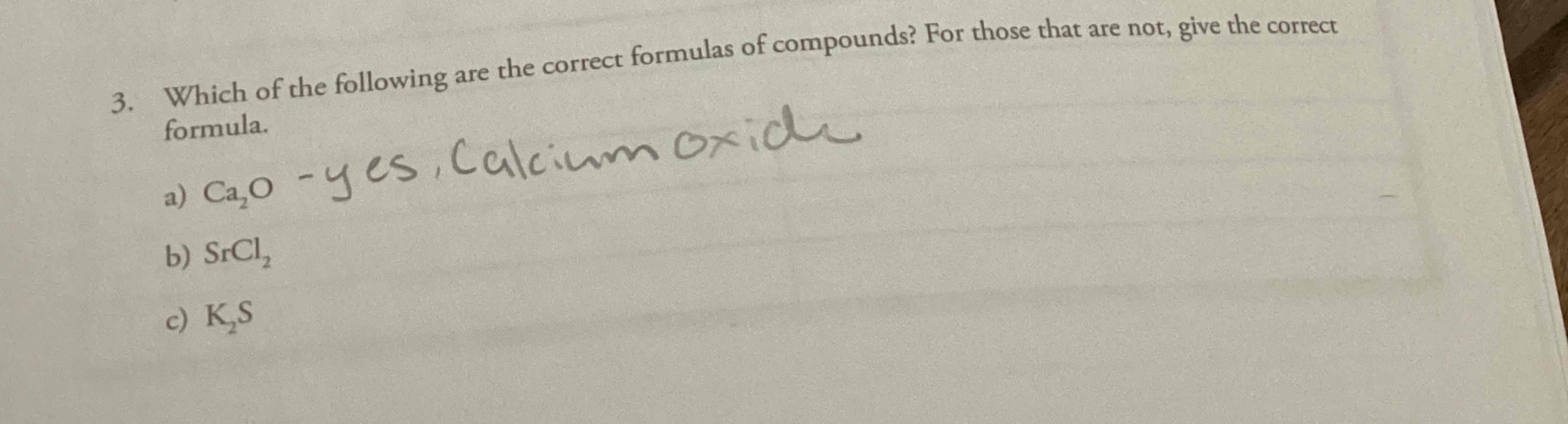 Solved Which of the following are the correct formulas of | Chegg.com