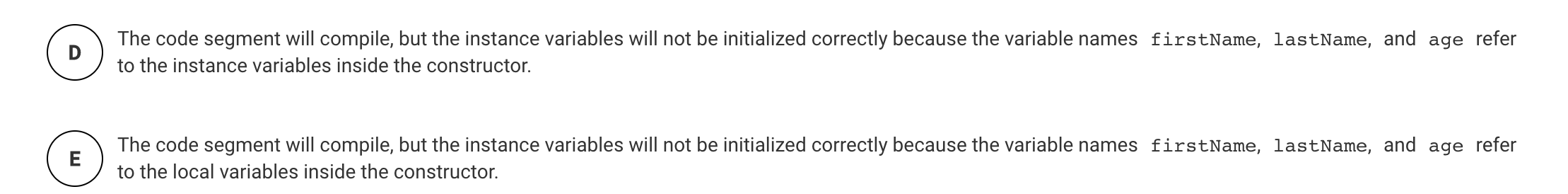 Solved Consider the following class declaration. public | Chegg.com