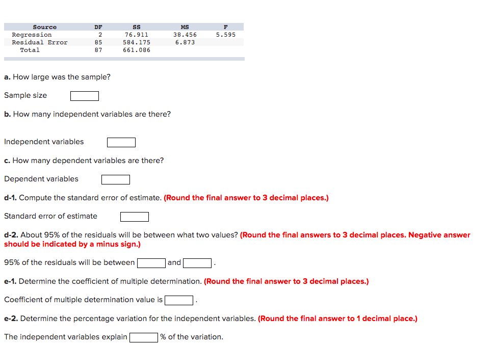 Solved a. How large was the sample? Sample size b. How many | Chegg.com
