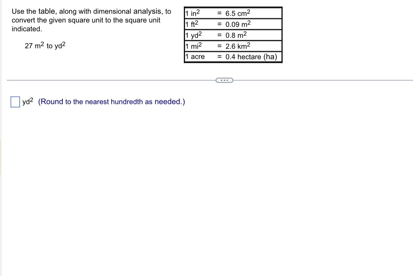 Solved Use the table, along with dimensional analysis, to | Chegg.com