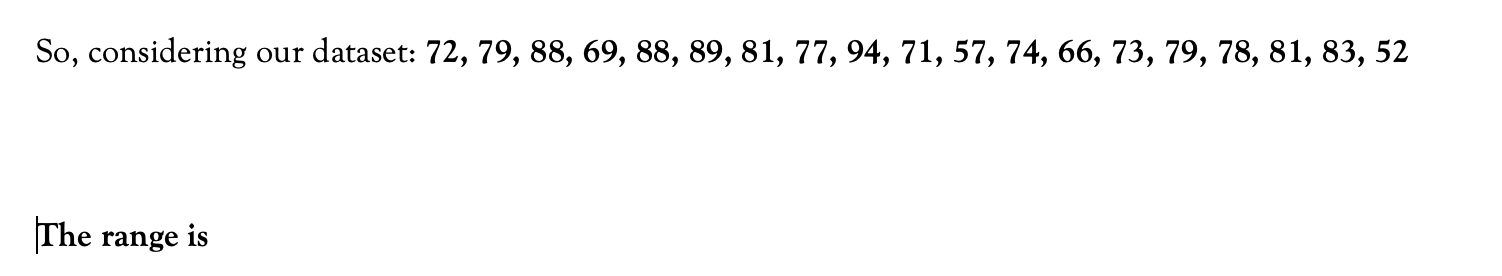 Solved So, considering our dataset: | Chegg.com