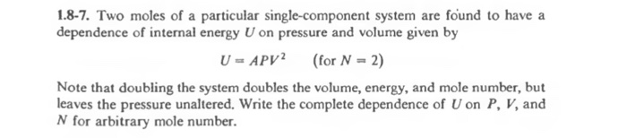 Two moles of a particular single-component system are | Chegg.com