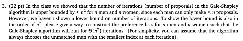 Solved 3. (22 pt) In the class we showed that the number of | Chegg.com