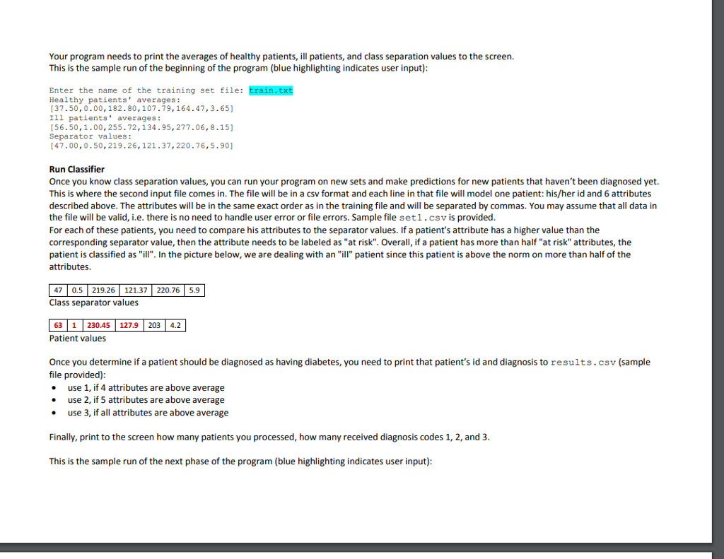 Solved Problem Statement For This Program You Are To 1095