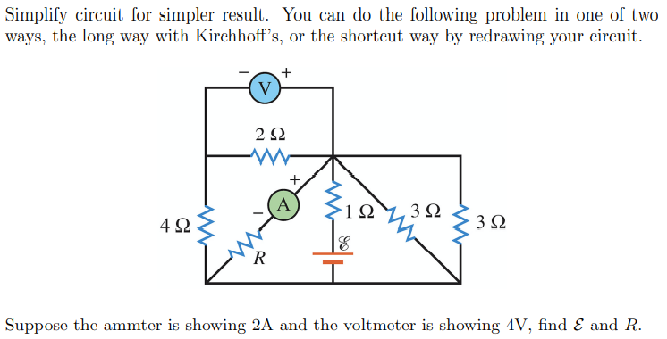 Solved Simplify circuit for simpler result. You can do the | Chegg.com