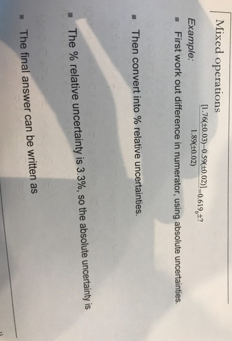 Solved Mixed operations [1.76(0.03)-0.59(+0.02))=0.619.+? | Chegg.com