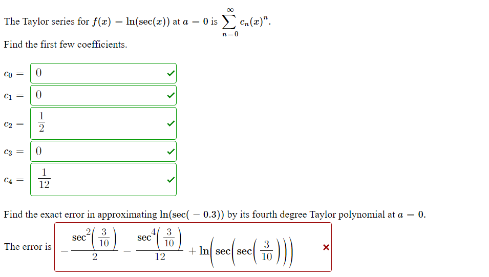 Solved If f(x) = sin(x) is approximated with a T₁(x) | Chegg.com