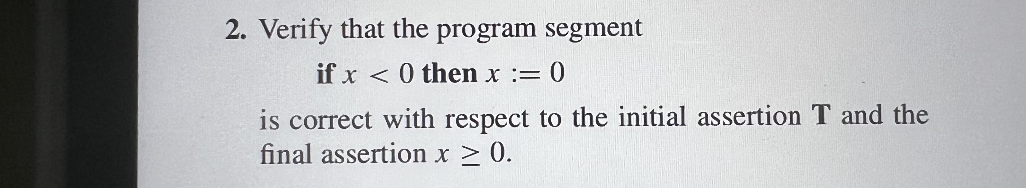 Solved Verify that the program segmentif x