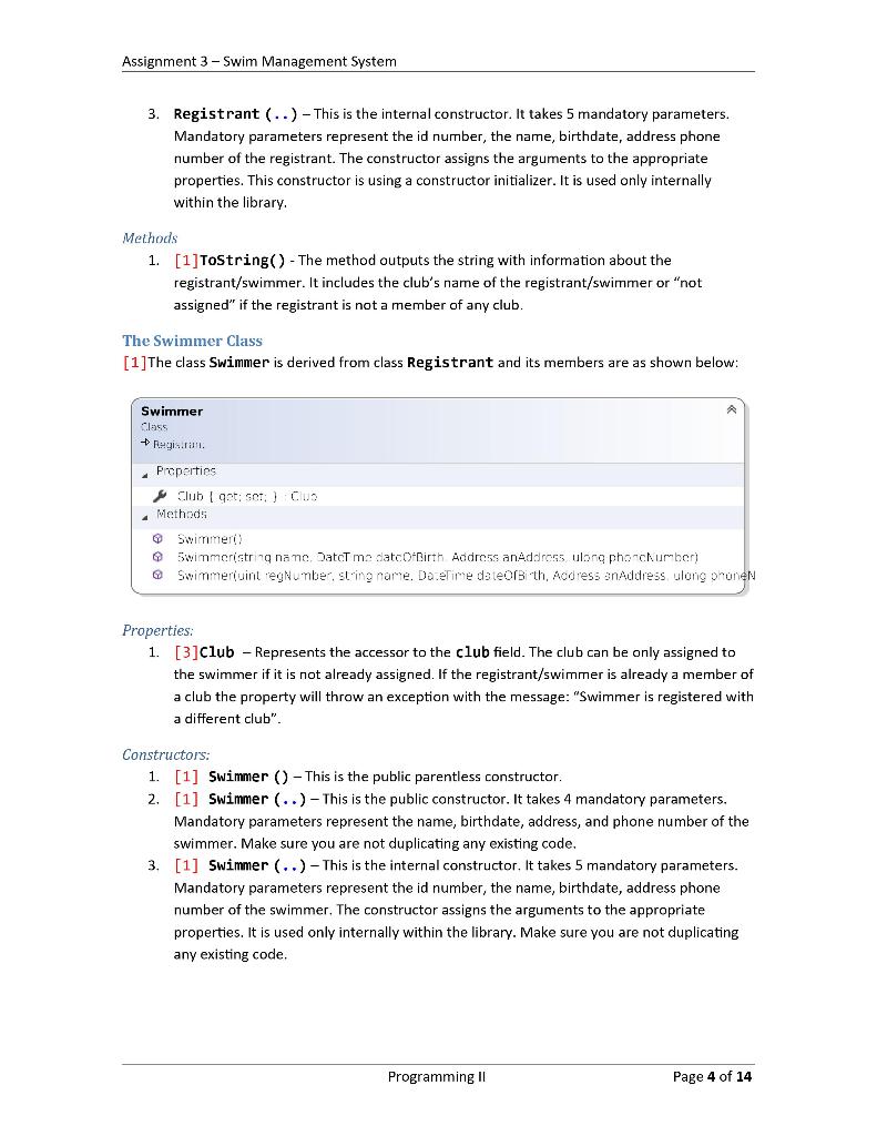 Programming II Assignment 3 Once you are done with | Chegg.com