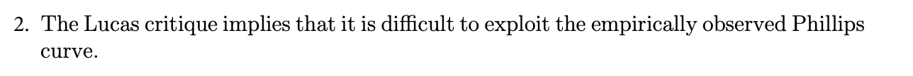 Solved 2. The Lucas critique implies that it is difficult to | Chegg.com