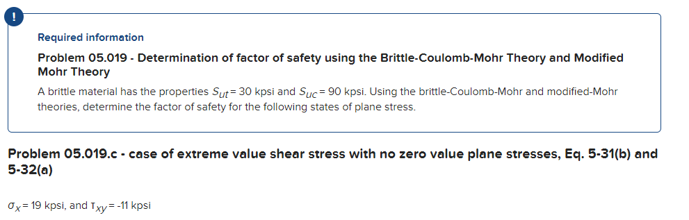 Solved Required information Problem 05.019 - Determination | Chegg.com
