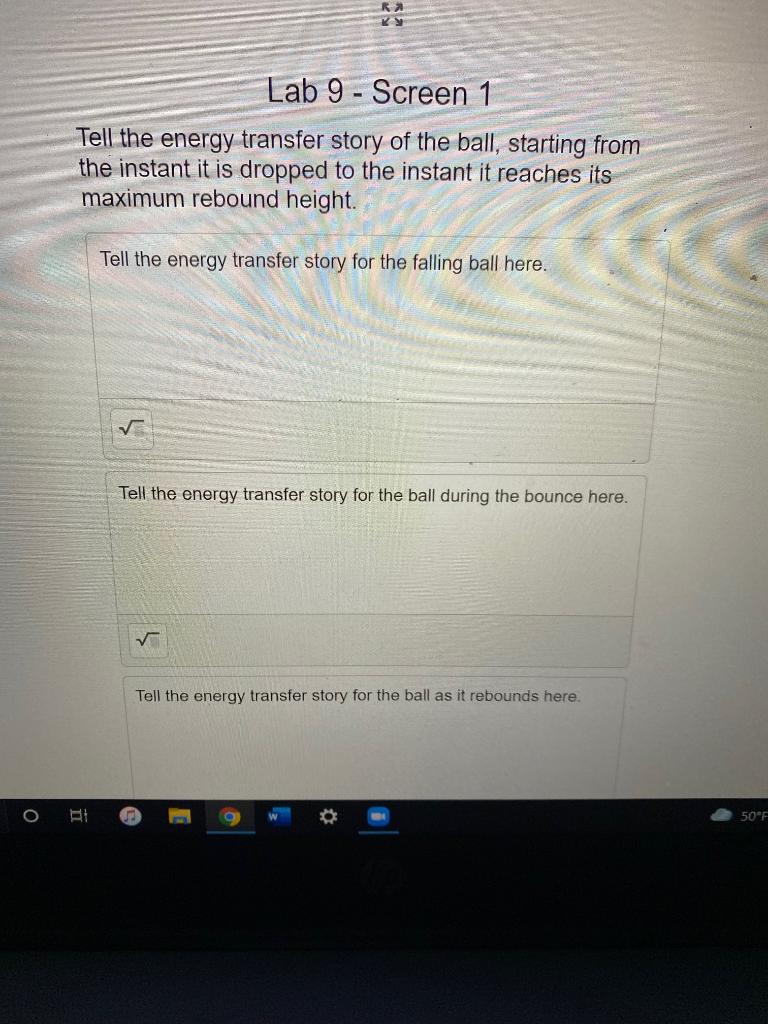 Solved Lab 9 - Energy Analysis of a Bouncing Ball A ball is | Chegg.com