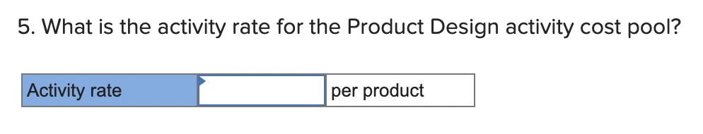 4. What is the activity rate for the Machine | Chegg.com