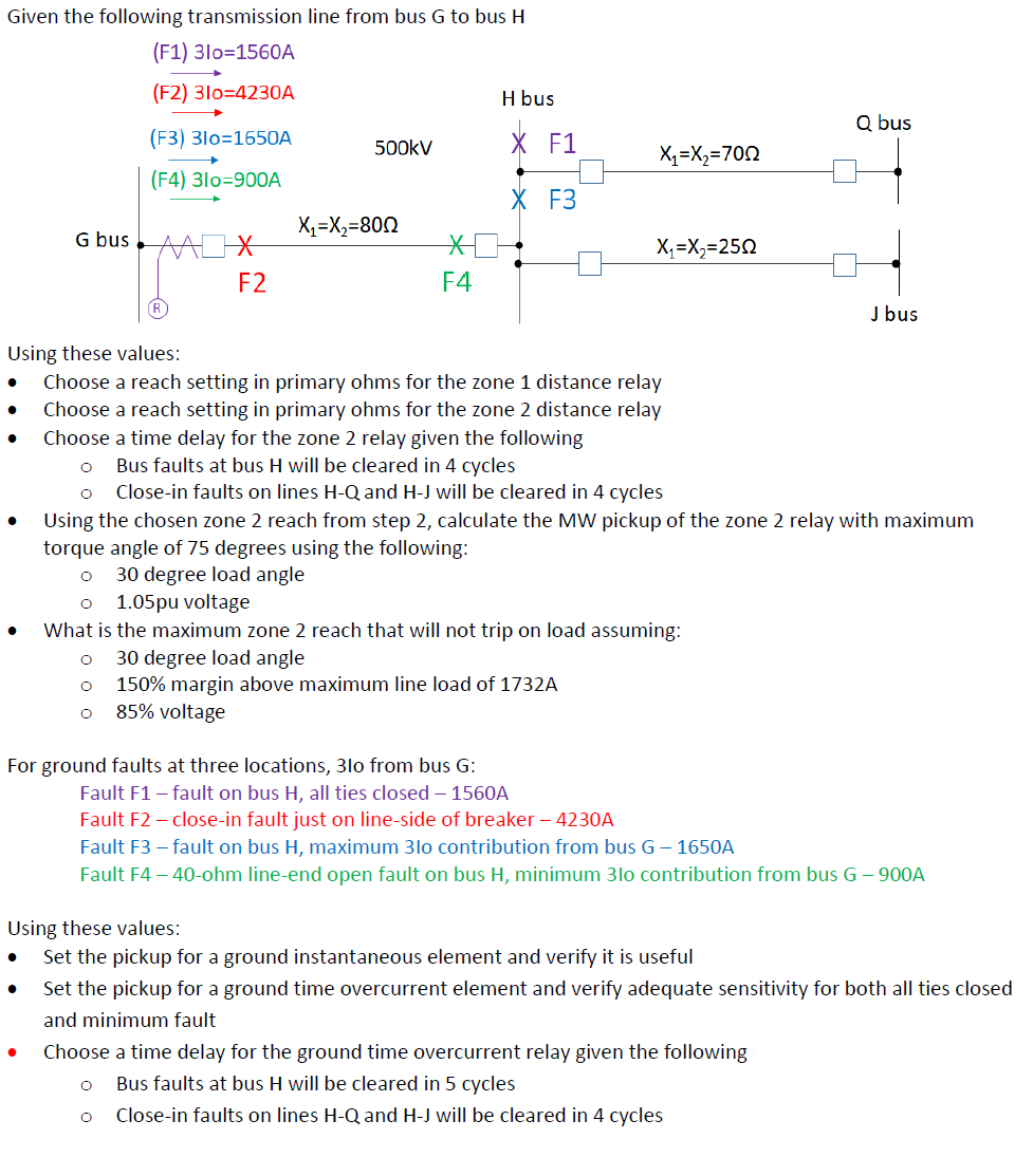 Q bus Given the following transmission line from bus | Chegg.com