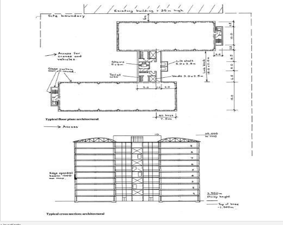 Solved SCOPE OF THE PROJECT The building is a 10 storey | Chegg.com