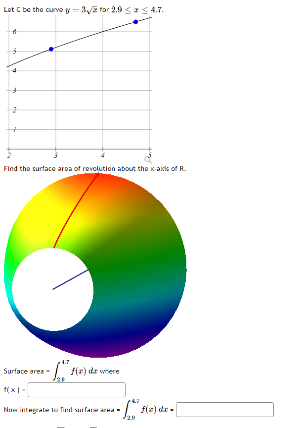 Solved Let C be the curve y = 8.r3 for 0