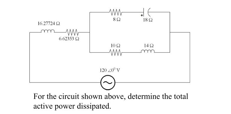 Solved TE 822 1892 16.27724Ω 6.62353Ω 10 22 1422 120 200 v | Chegg.com