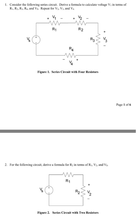 Solved Consider the following series circuit. Derive a | Chegg.com
