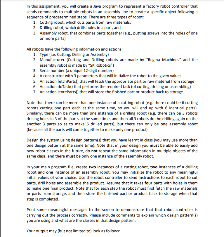 Solved In this assignment, you will create a Java program to | Chegg.com